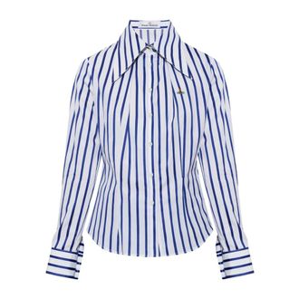 Vivienne Westwood Violin Shirt - - Blouses & Shirts - Damen - Blau - M