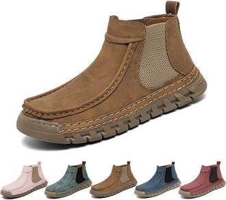 Generic Chaussures orthop&eacute;diques antid&eacute;rapantes pour femme, faites &agrave; la main, confortables, l&eacute;g&egrave;res, mi-hautes, bottines de randonn&eacute;e, chaussures de marche r&eacute;