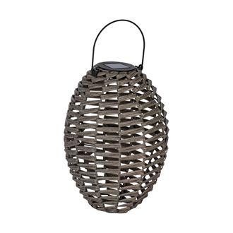 Eglo Solar-Laterne f&uuml;r au&szlig;en Z_Solar, Outdoor Solarlampe, Tischlampe Garten Balkon, Au&szlig;enlampe aus Metall und Kunststoff in Grau, Solar Lampe warmwei&szlig;, IP4