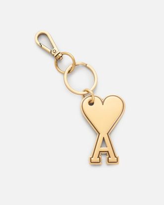 Ami Ami Paris - Porte Cl&eacute;s dor&eacute; Ami De Coeur en M&eacute;tal Laiton Vibr&eacute; - TU - Unisex