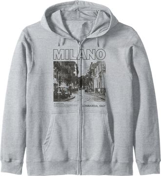 Trendy Apparel Milano Lombardia Italy Vintage Milan Streets Kapuzenjacke