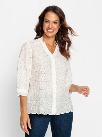 Witt Klassische Bluse Bluse 3/4-Arm