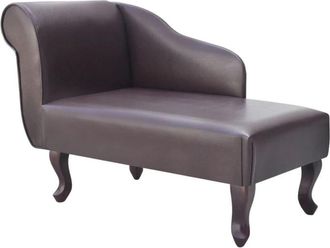 vidaXL Vidaxl - Chaiselongue Braun Kunstleder