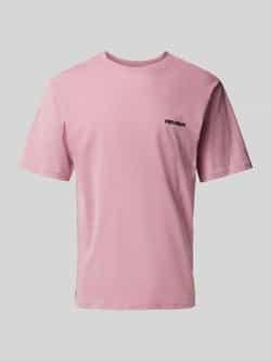 Review T-Shirt mit Label-Print