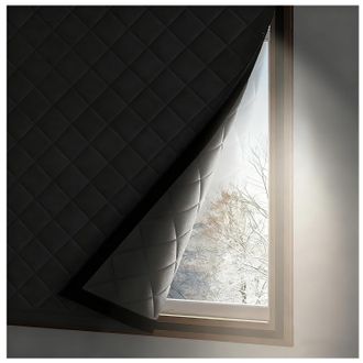 Generic W&auml;rmeschutzvorhang f&uuml;r Indoor, Breite 50-200cm, Fenster Isolierung Kit Selbstklebendem, Thermovorhang 3-Lagig Oxford Stoff f&uuml;r Dachboden, Keller, Wohn