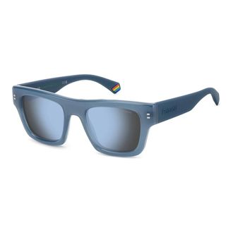 Polaroid Lunettes de Soleil Bleu Miroir Polaris&eacute; - Homme - Accessoires - Bleu - Taille: 51 MM