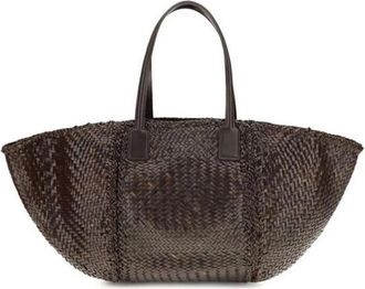 Dragon Diffusion Geflochtene Leder-Tragetasche - - Bags - Damen - Braun - ONE SIZE