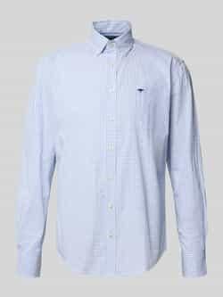 Fynch-Hatton Regular Fit Freizeithemd mit Logo-Stitching Modell Poplin