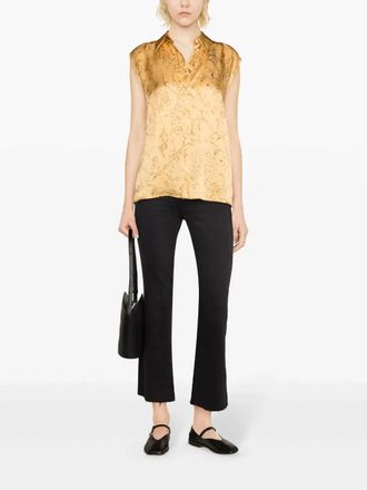 Fabiana Filippi Womens Top De Seda Con Estampado Floral Ss24 W