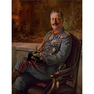 Wee Blue Coo Paintings Portrait Kaiser Wilhelm Ii German Emperor Art Print Poster Wall Decor Kunstdruck Poster Wand-Dekor-12X16 Zoll
