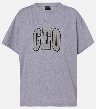 Balenciaga T-Shirt CEO Team aus Baumwoll-Jersey