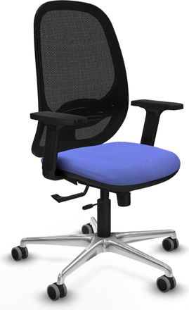 Piqueras y Crespo Ergonomischer B&uuml;rostuhl mit 2D-Armen, h&ouml;henverstellbare Lendenwirbelst&uuml;tze, ausgestattet mit Syncro/Traslack und Schneidschaum, mit Rollen von 65 mm, 