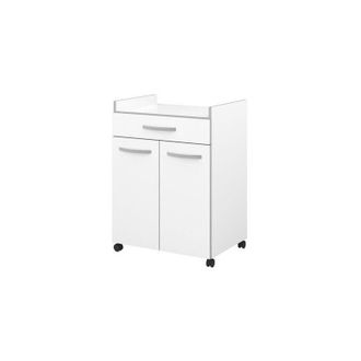 Les Tendances Harmony Desserte de cuisine l 60cm - Blanc mat