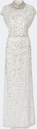 Jenny Packham Robe longue Crystal Drop &agrave; ornements