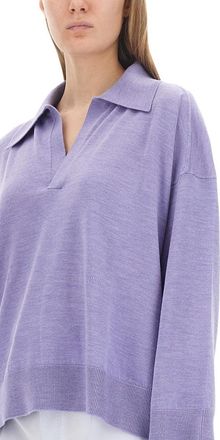Bottega Veneta Wool Polo Polo Sweater - Multicolor