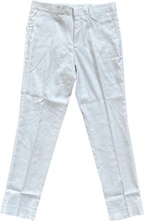 Calvin Klein Homme, Pantalons, Blanc, Taille: XL Pantalon de costume slim en m&eacute;lange de lin