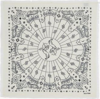 Kujten Petit bandana cachemire, imprim&eacute; signe astrologique Sagittaire - Petit Bandana Hachi Sign Sagittaire