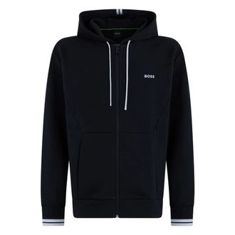 HUGO BOSS Kapuzenpullover mit Rei&szlig;verschluss - - Sweatshirts & Hoodies - Herren - Schwarzk - S