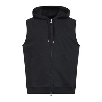 Brunello Cucinelli Homme, Vestes, Noir, Taille: 2XL Techno Cotton Vest