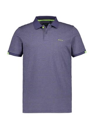 N.Z.A. Herren Polo-Shirt beige gestreift