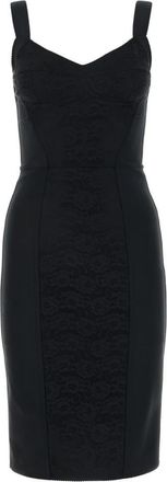 Dolce & Gabbana Elegante Kleider Kollektion - - Dresses - Damen - Schwarzk - XS