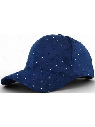 styleBREAKER Cap Samt Baseball Cap mit Strass
