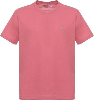 Ralph Lauren Homme, Tops, Rouge, Taille: XL T-shirt ras du cou slim-fit