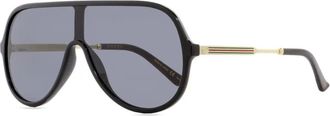 Gucci lunettes de soleil &agrave; monture pilote - Noir