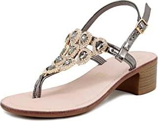 Queen Helena Tongs pour Femme Y3027 Pewter, 39 EU