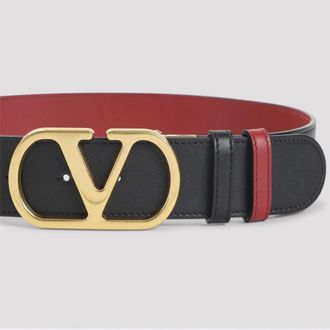 Valentino Garavani Gürtel - H40 Reversible Belt - Gr. 70 - in Schwarz - für Damen
