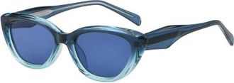 Generic Lunettes De Soleil UV400 &Agrave; Petite Monture For Hommes Et Femmes, Lunettes De Soleil De D&eacute;coration De F&ecirc;te De Vacances &Agrave; La Plage(Blue)