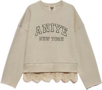 Aniye By Femme, Sweatshirts et sweats &agrave; capuche, Beige, Taille: 38 FR P6/8/1853361420