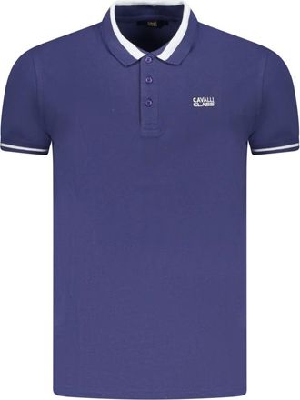 Cavalli Kurzarm-Polohemd - - Tops - Herren - Blau - XL
