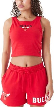 New Era Ladies Crop Tank Top Chicago Bulls Rouge