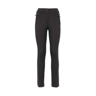 Moncler Elastische Bush-Hose mit Logo-Patch - - Trousers - Damen - Schwarzk - XS