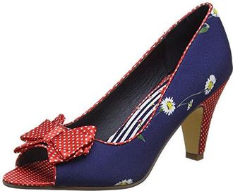 Joe Browns Remarkable Bow Trim Shoes Escarpins femme - bleu - Blue (Navy Multi), 40 EU (7 UK)