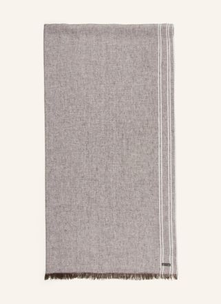 HUGO BOSS Schal Oscaar Mit Leinen braun