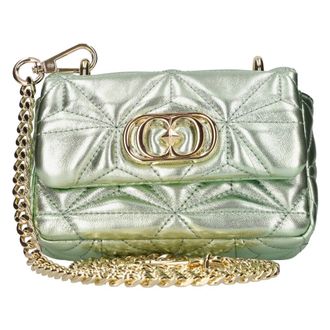 La Carrie Femme, Sacs, Vert, Taille: ONE Size Shiny Mini Leather Bag