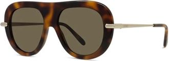 Loewe Femme, Accessoires, Brun, Taille: 52 MM Shield Lunettes de soleil