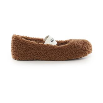 Moon Boot Shearling Ballerina - - Shoes - Damen - Braun - 40 EU