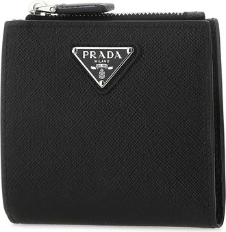 Prada Saffiano Leather Wallet - Black