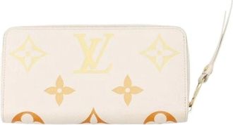 Louis Vuitton Portefeuille long Pre-owned Monogram Empreinte (bi-pli) - Femme - Pre-owned - Blanc - Taille: ONE Size
