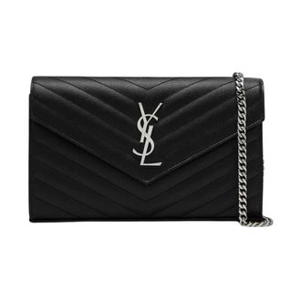 Saint Laurent Cassandre Chain Wallet - - Bags - Damen - Schwarzk - ONE SIZE
