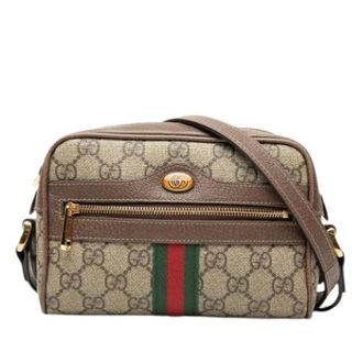 Gucci Pre-owned Toile sacs-gucci - Femme - Pre-owned - Beige - Taille: ONE Size