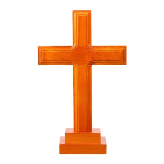Angoily Holzkreuz Ornament aus Massivholz Handgefertigte Religi&ouml;se Kreuzdekoration Farbecht und Strapazierf&auml;hig Wandkreuz f&uuml;r Wohnraum und Partydeko