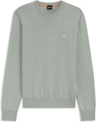 BOSS Hommes Kanovano S Pull en Maille de Coton et de Cachemire avec &eacute;tiquette Logo