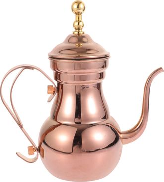 OSALADI Edelstahl Teekanne Mit Sieb 700Ml Orientalischer Stil Kaffeekessel Langer Schmaler Ausguss F&uuml;r Tee Zuhause B&uuml;ro Gastronomie