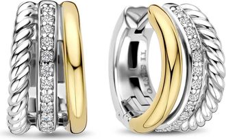 Ti Sento Ohrringe - 925er Sterlingsilber Ohrringe - Gr. unisize - in Silber - f&uuml;r Damen