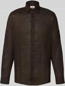 Drykorn Slim Fit Freizeithemd aus Leinen-Baumwoll-Mix Modell RAMIS