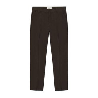 Les Deux Brushed Twill Tailored Pants - - Trousers - Herren - Braun - W32